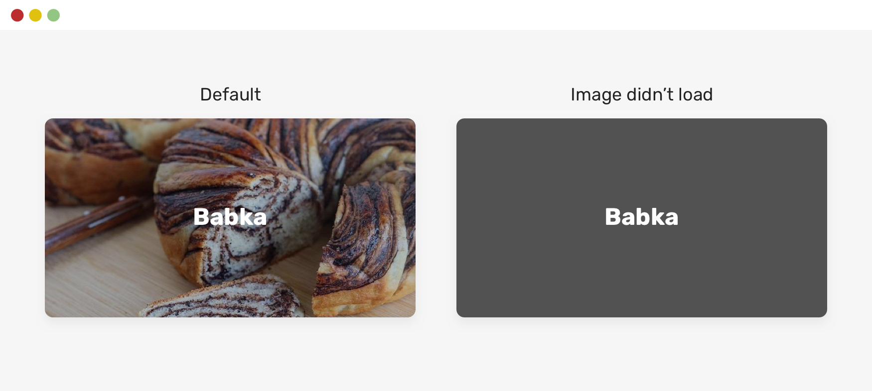 Defensive CSS Text Over Image